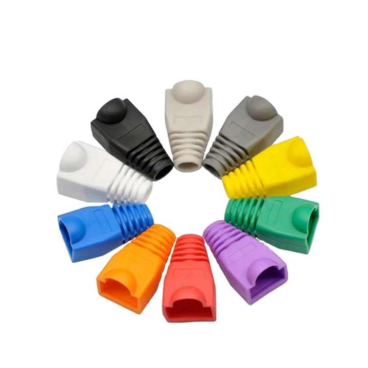 RJ45 Strain Relief Boots Cat5 Cat6 Boots Soft Plastic Rj45 Rubber Boot ...