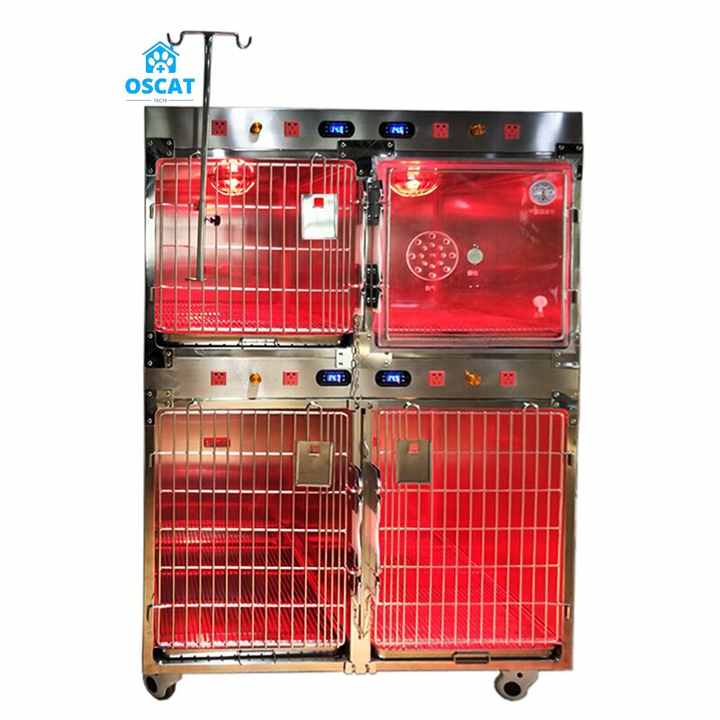 OSCAT Stainless Steel Veterinary ICU Cages for Pets