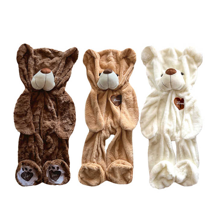 Valentine Bear Plush Skin Toy - Wholesale Unstuffed Animals