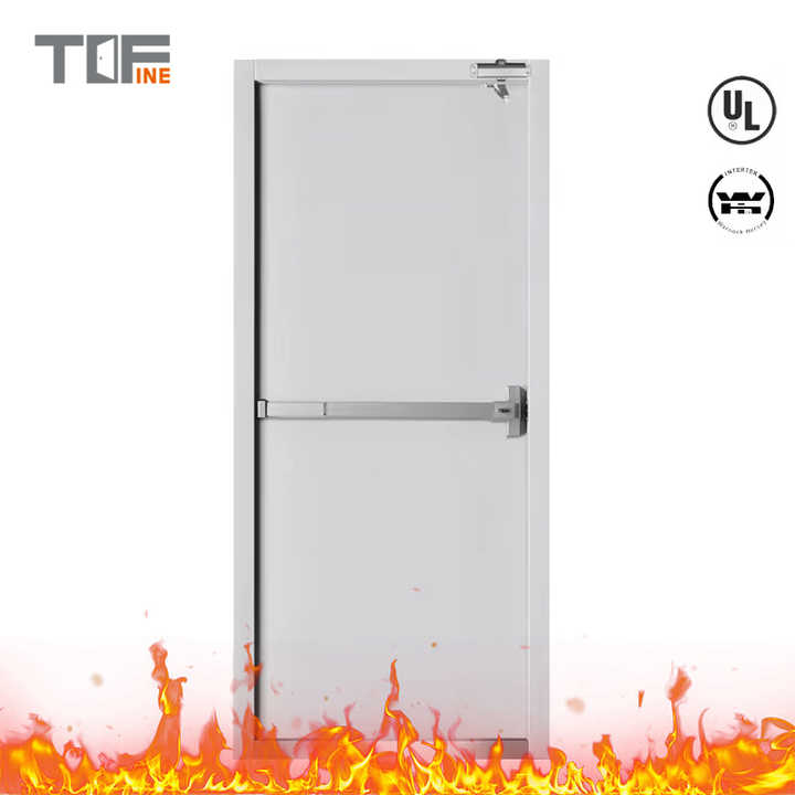 Guangzhou 990mm*2090mm Single Emergency Steel Fire Exit Door With Panic ...