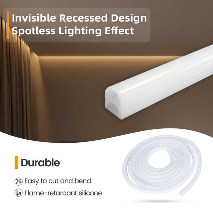 KC Flexible LED Neon Light Tubing Covers Silicone Sleeve Channel LED ...