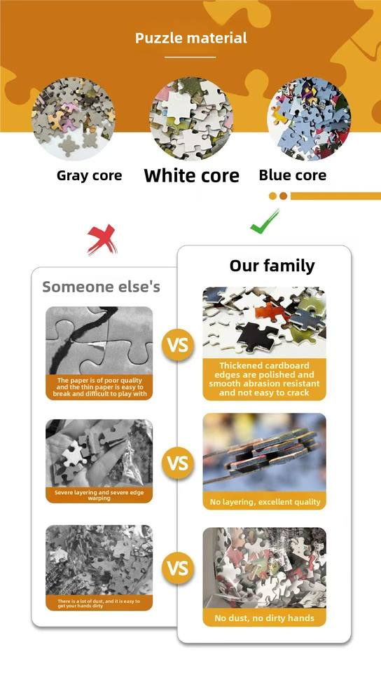 Wholesale 100 Pieces Custom Paper Jigsaw Puzzle DIY Toy Game Puzzles ...