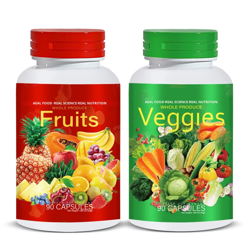 Customized Cross-Border Fruit & Vegetable Dietary Capsules in Bottle ...