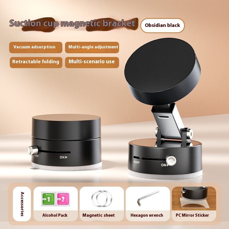 Multifunctional Magnetic Mobile Phone Holder - Foldable Vacuum Bracket