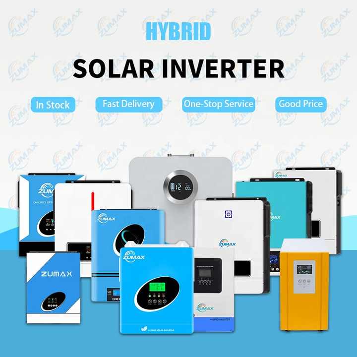 zumax 3KW 5KW 5.5KW 6200VA hybrid dc to ac 48V pure sine wave 6.2KVA ...