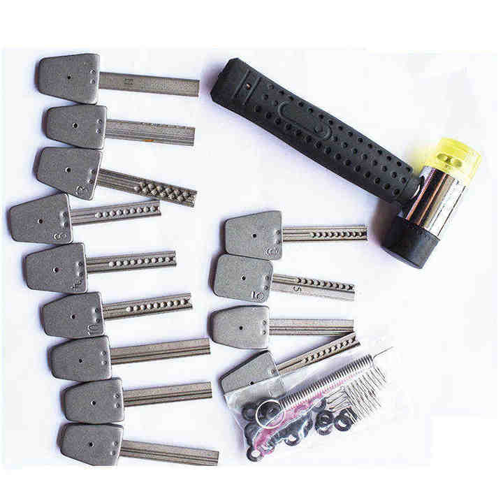 13pcs 13-in-1 Universal Steel Silent Keystroke Locksmith Tool Set with ...