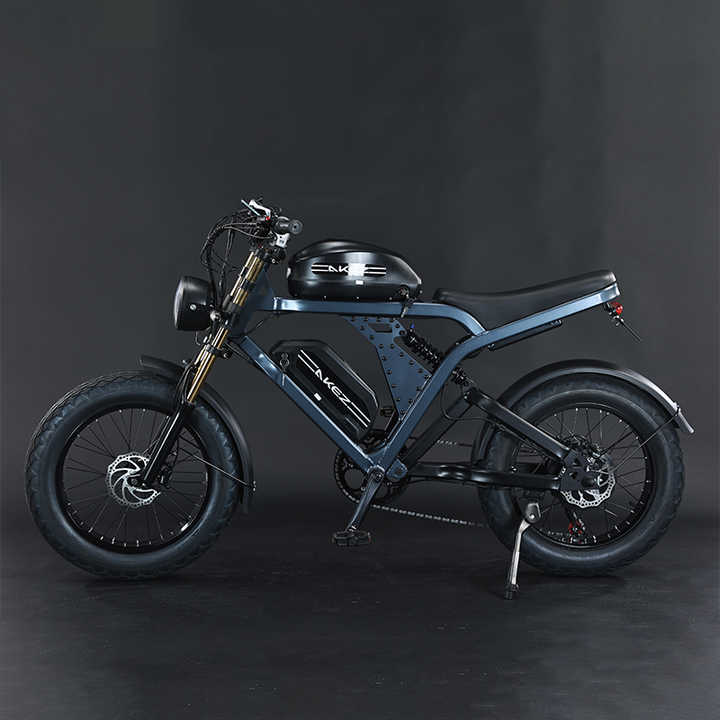 52V55Ah Dual Battery Off-road Ebike 20'' Fat Tires Electric Motorcycle Long Range Motorbike Full ...