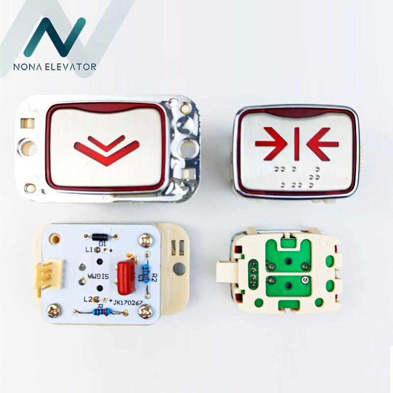 Elevator Parts Elevator Push Button Lift Round Touch Button with ...