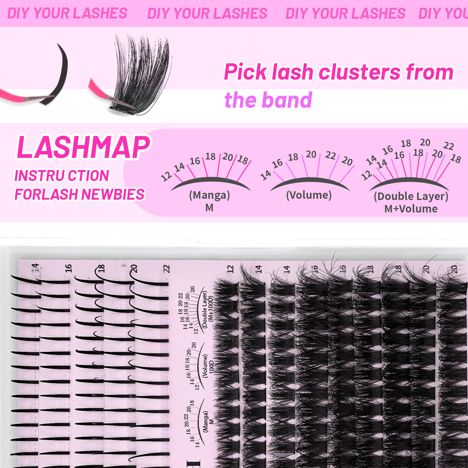 How to Choose Lash Clusters Wholesale with Top and Bottom Lashes: A ...