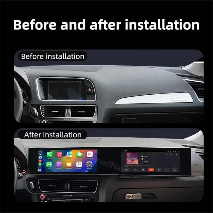 RoadNavi Dual System Screen for Audi Q5 2009-2017 Android Radio with ...