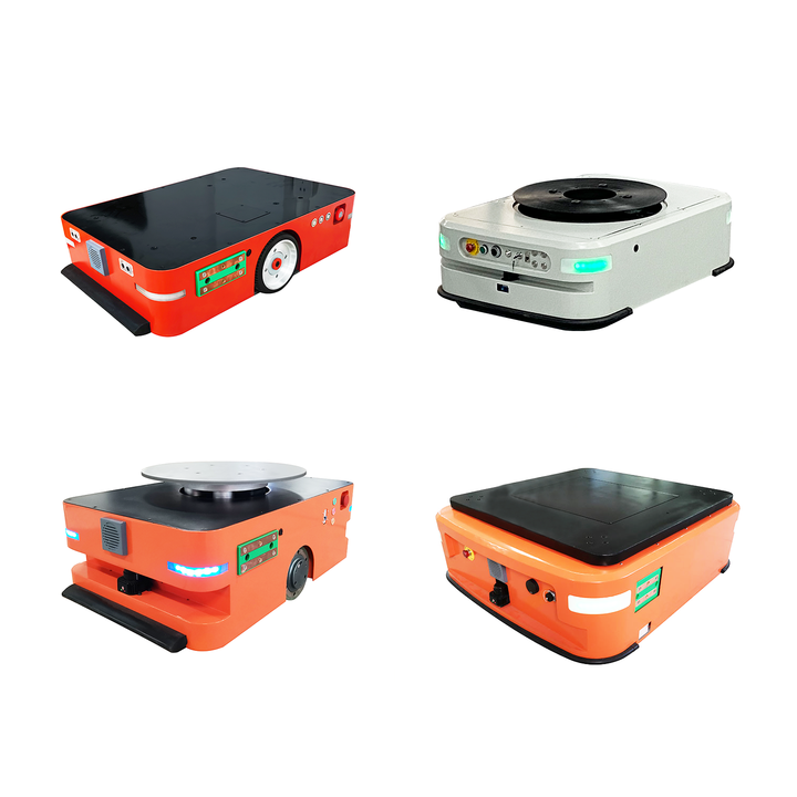 Magnetic Guided Warehouse AGV Robot Chassis with Arm