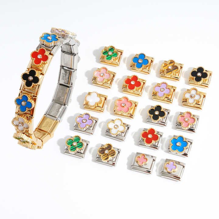 2024 New Car Logo Italian Charms - Stainless Steel Bracelets