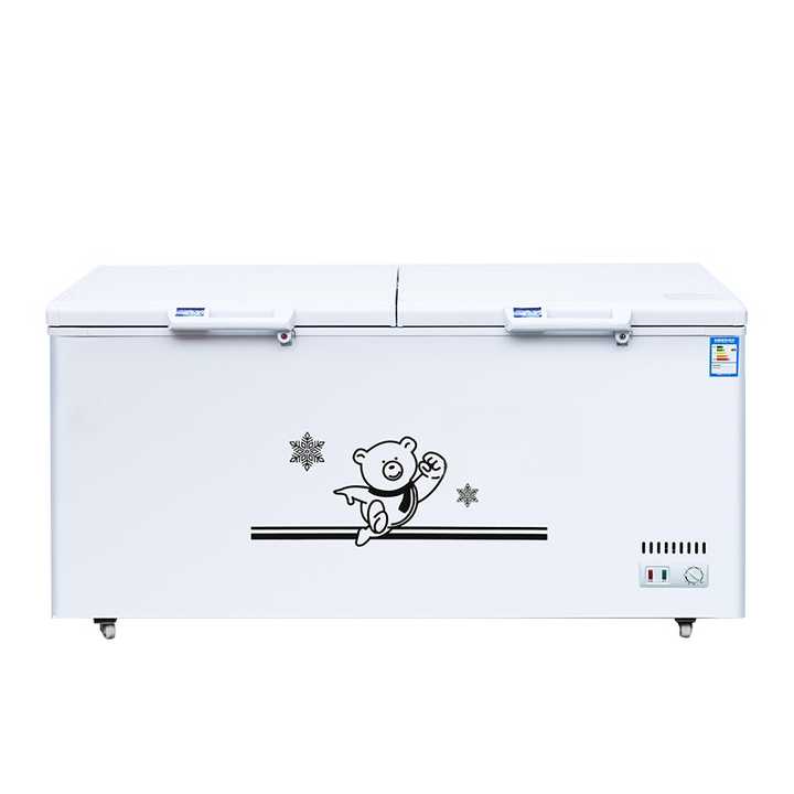 Deep Single Temperature Chest Freezer Supermarket Quality Double Door ...