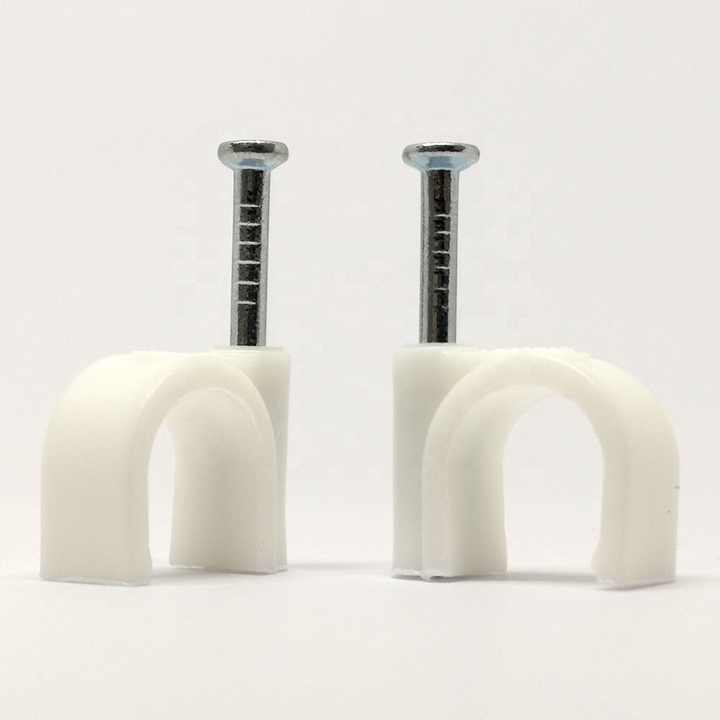 Concrete Cable Clips with Hard Nail Electrical Wire Plastic Cable Clip ...