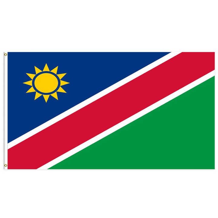 3x5Ft Namibia Flag Polyester With Two Brass Grommets Single Layer ...