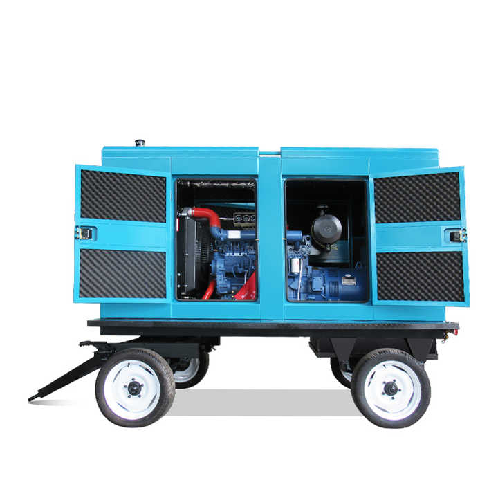 25kva 25kw 30kva Movable Genset Diesel Generator 15 Kva 40 Kva 50 Kva 250 Kva Trailer Generator ...