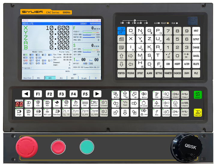 998Mc 5 Axis Absolute CNC Servo Controller System Metal Processing ...