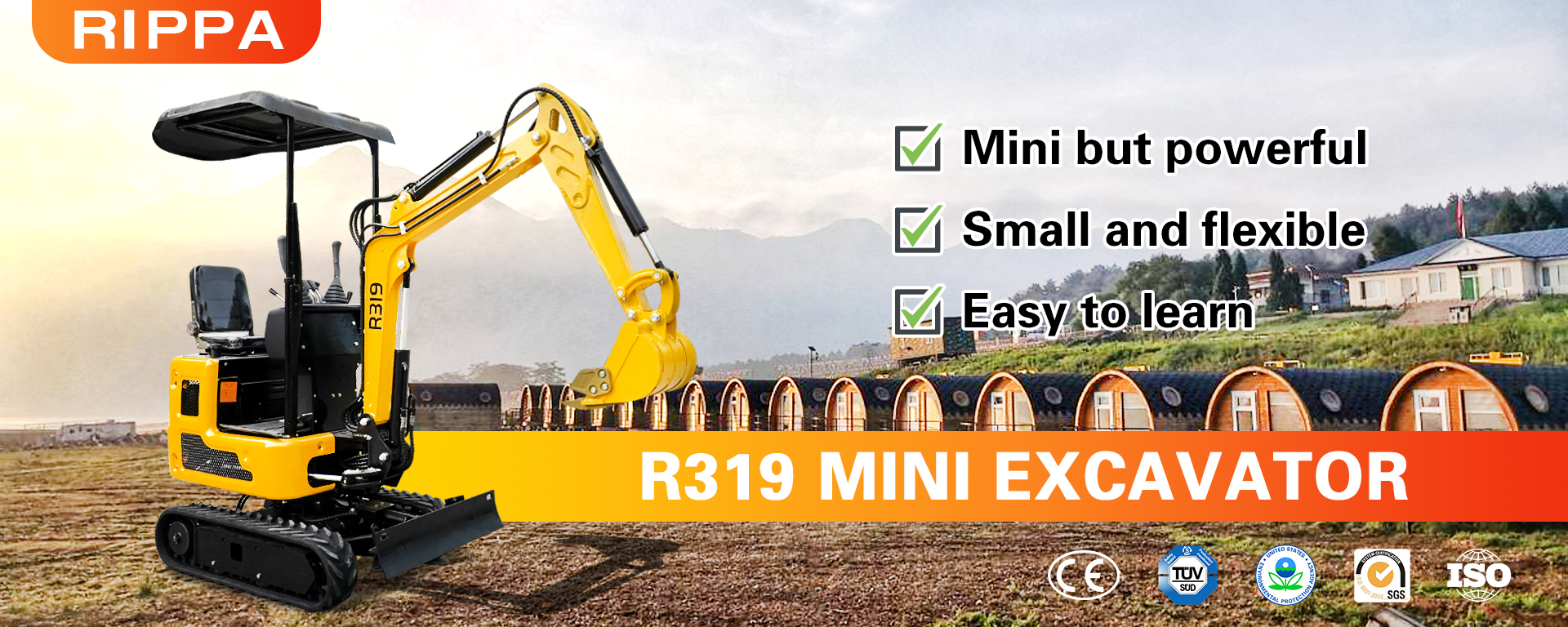 Rippa Excavator Electric Hydraulic Mini Mini Mini Crawler Bager ...