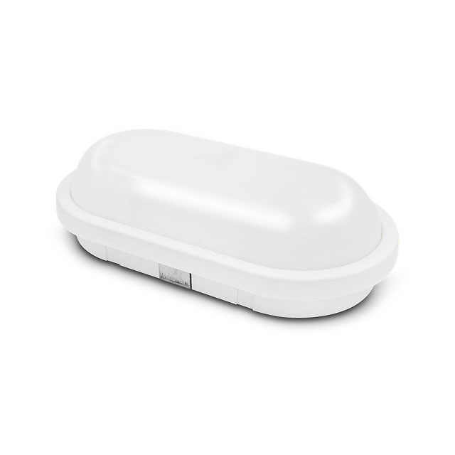 Outdoor Wall LED Bulkhead Light Plastic Oval Round Cover Moisture Proof ...