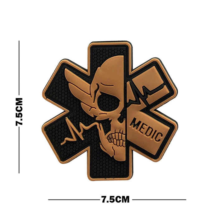 Custom Evil Tactical Skull Rescuers 3D Rubber Evil Head PVC Patch Skull ...