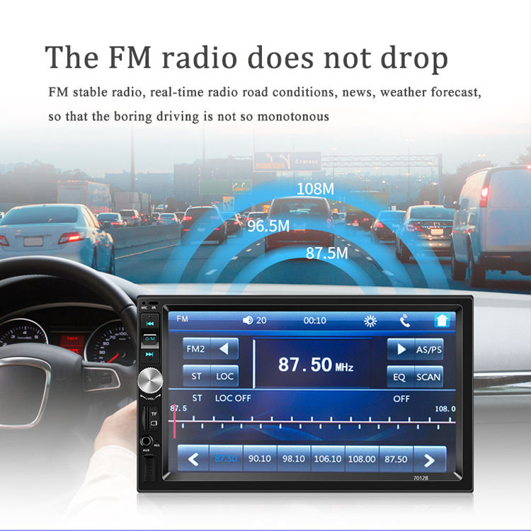Hd 7inch Autoradio 2 Din Car Radio Touch Screen Car Audio Bt Usb Rear ...