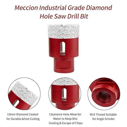 M14 Premium Diamond Tools High Efficiency Tile Hole Saw Core Drill Bit ...