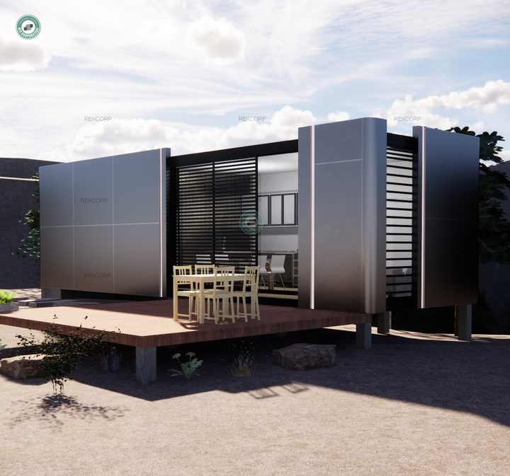 Futuristic Home - Modular Spaceship Hotel Cyberpunk Style