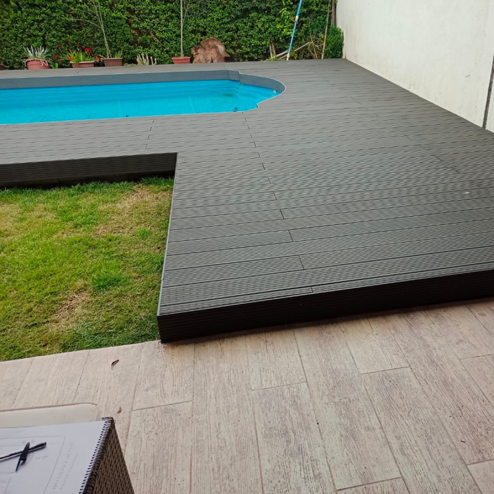 Swimming Pool Wpc Composite Decking Co Extrusion for Outdoor| Alibaba.com