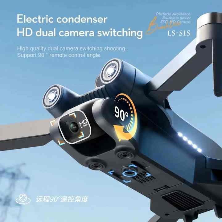 LSRC S1S Mini Foldable 4K HD Drone 2023 Optical Flow Positioning ...