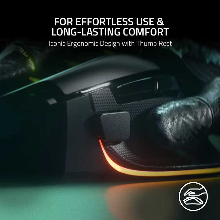 Razer Basilisk V3 Ergonomic Gaming Mouse with RGB Lighting ...