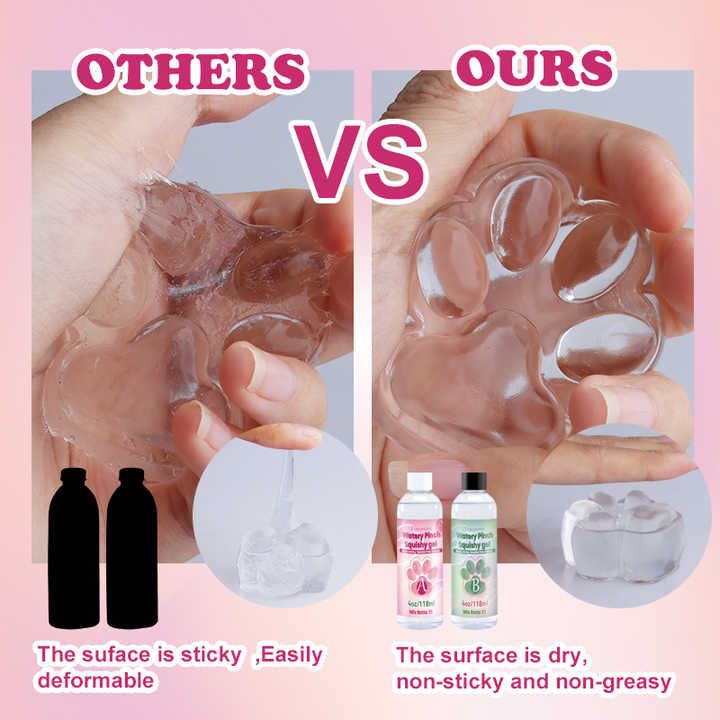 TIMESRUI Liquid Silica Gel Raw Material to Knead Squishy Toys 1:1 ...