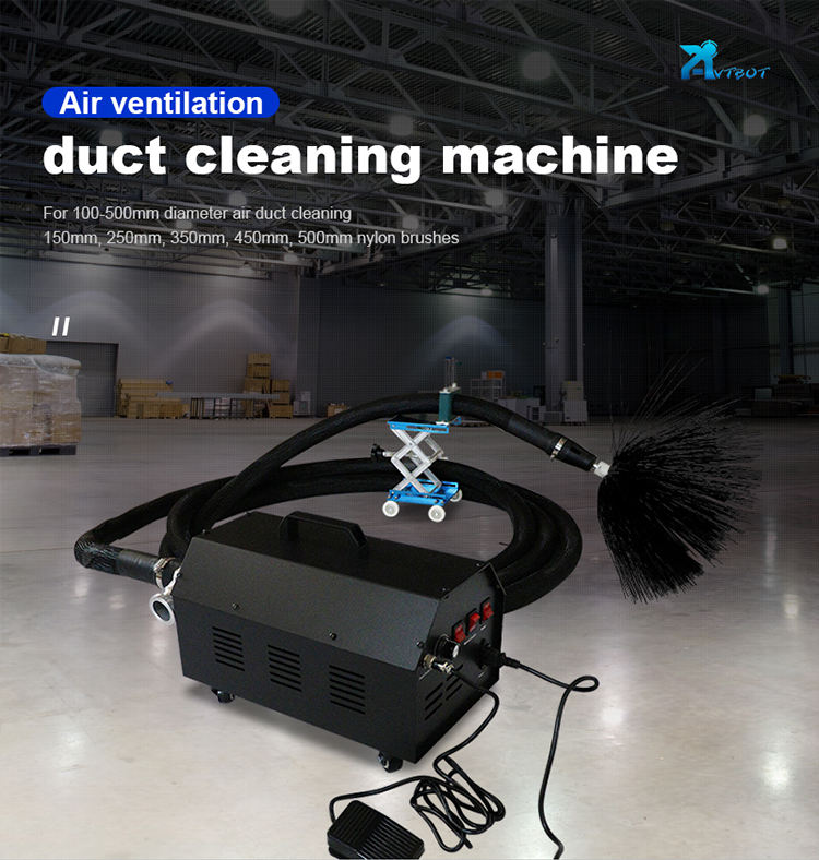 FS-1B Flexible Shaft Air Vent Cleaning Machine Industrial 100-500mm ...