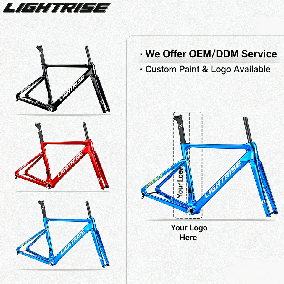 T1000 High-Stiffness Light Weight Glossy Finish Carbon Road Bike Frame ...