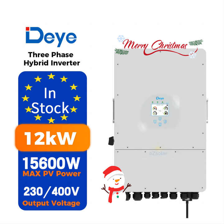 Deye Solar System Inverter SUN-8k-sg04lp3 10KW 12KW 20Kw 48V 3 Phase 380v 400v AC Home Storage ...