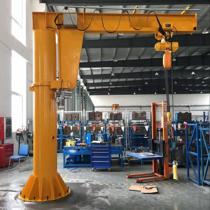 Factory Customized Light Portable Crane Fixed Jib Column Crane Factory ...