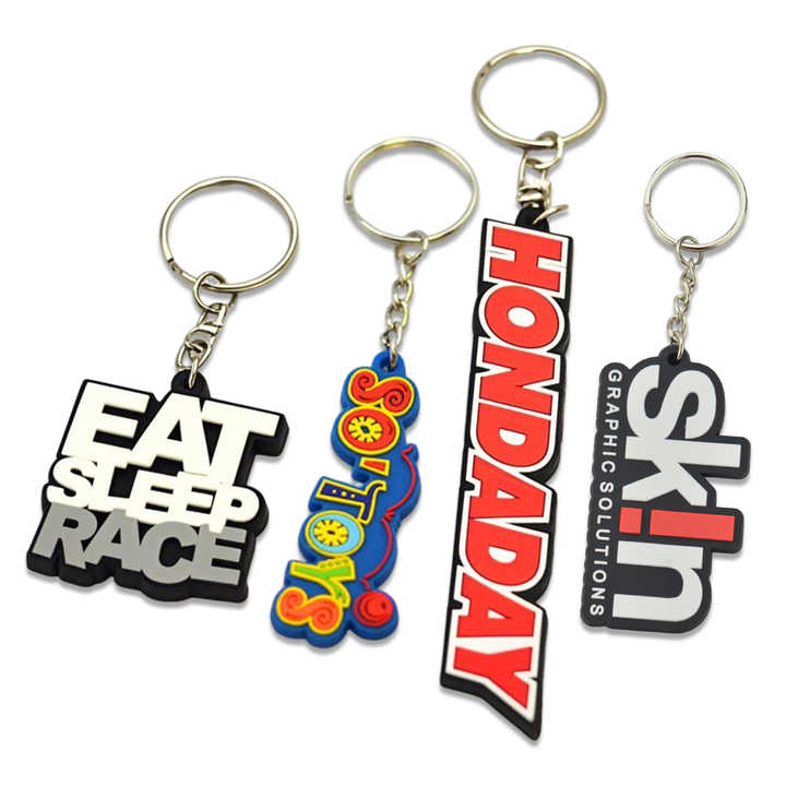 Soft Rubber PVC Keychain 2D PVC Key Chain Pendant Key Ring for ...