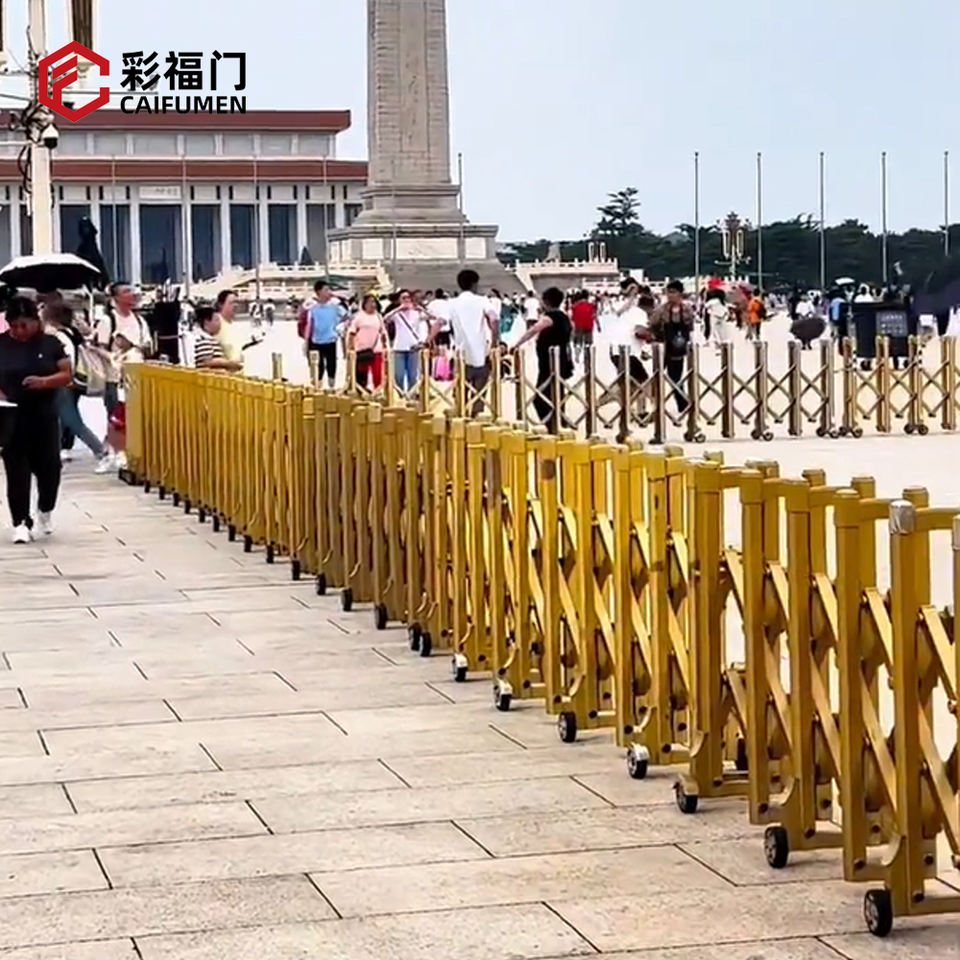 Telescopic Guardrail Movable Retractable Barrier Suitable for Temporary ...