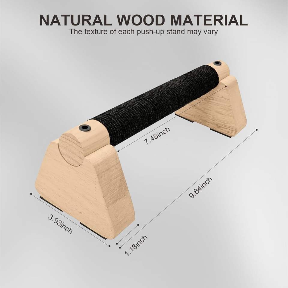 Parallettes Bars Wooden Calisthenics Equipment Training Push up Bars ...
