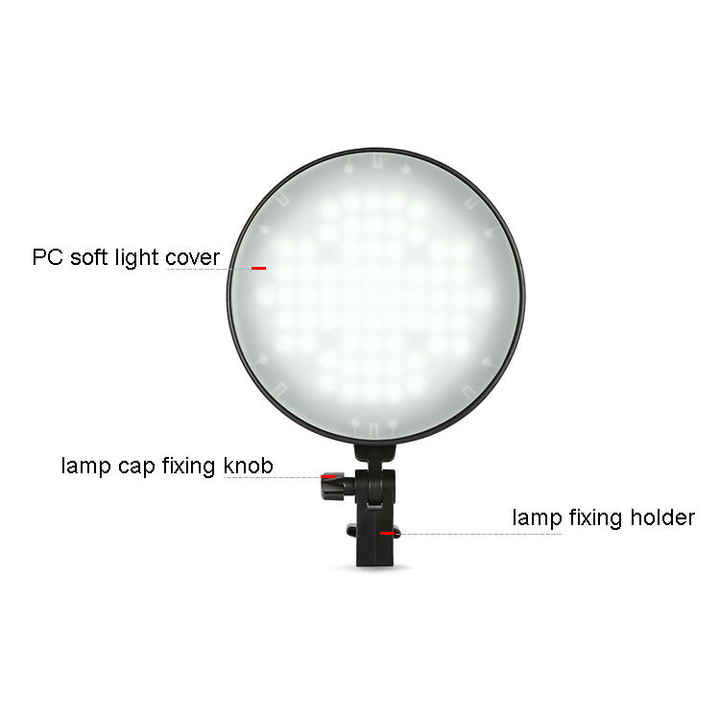 50W 5500K Circular LED Softbox Light - for Photography, Video Shooting ...