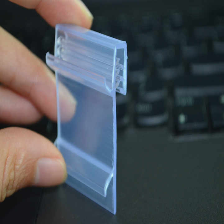 Pvc Plastic Label Price Tag Extrusion Grip Sign Holder for Supermarket ...
