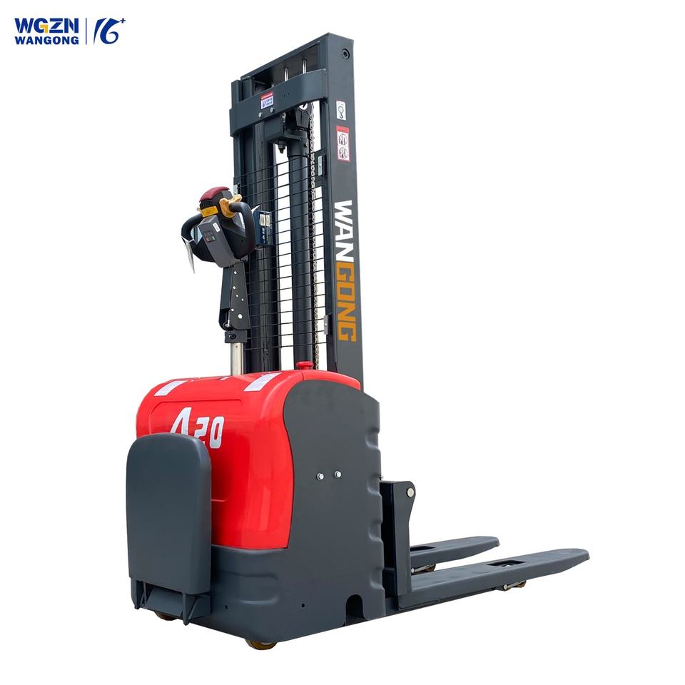 WGZN Elite Reach Electric Stacker 1.5T 3.5M Lift 48V Power Standing ...