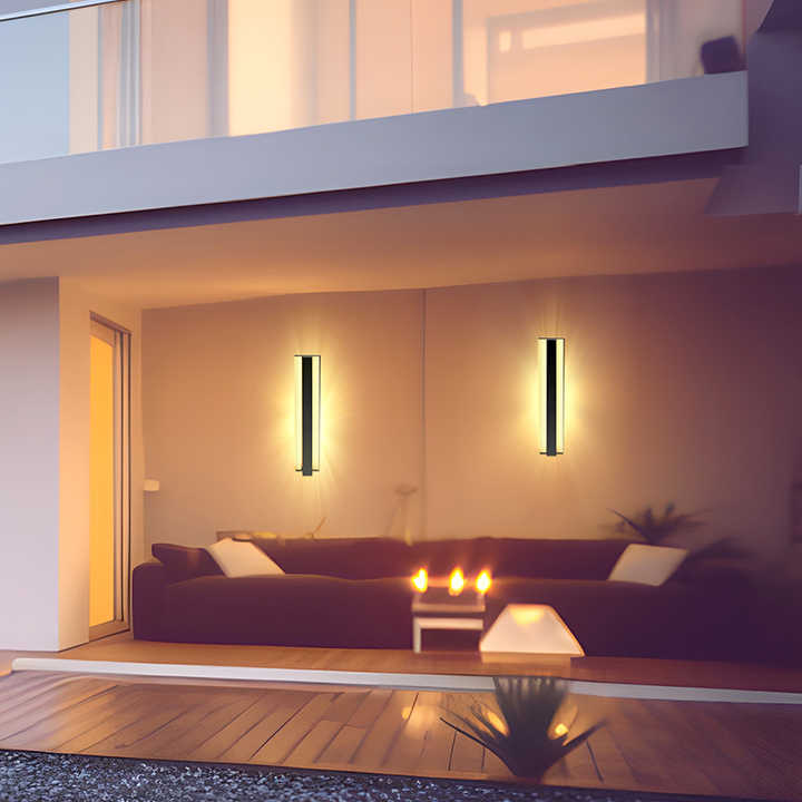 Modern Outdoor Long LED Wall Light 16in 24in 48in Strip Linear LED Long ...
