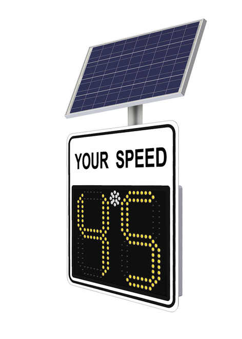 Aluminum Solar Powered Speed Limit Signs for Road Safety