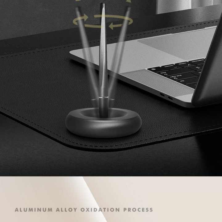 Magnetic Floating Pen - Black Metal Base & Blue Black Ink