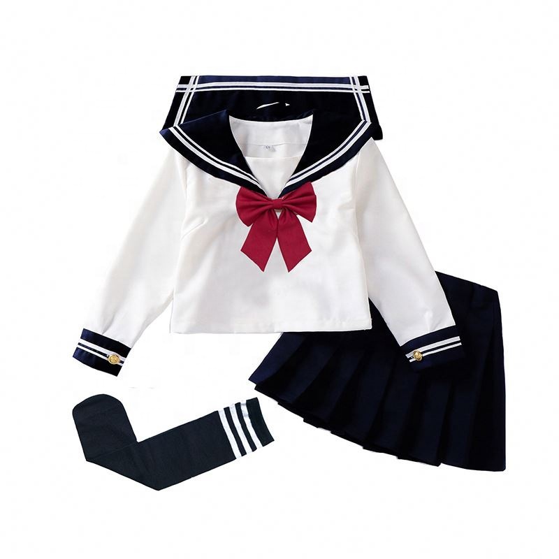 Buy Anime School Uniform Customizable Sizes & Includes Socks | Alibaba.com