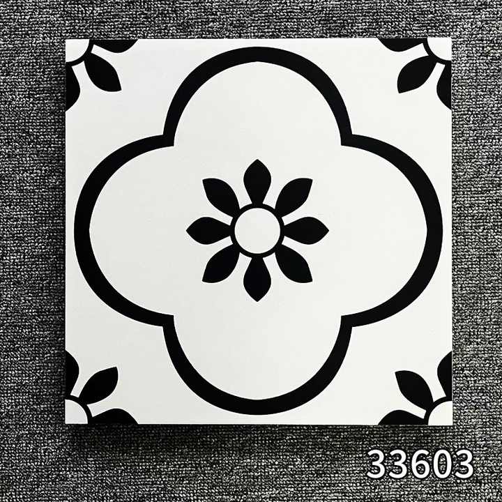 Modern Nordic 300x300 Black White Ceramic Acid-Resistant High Quality ...