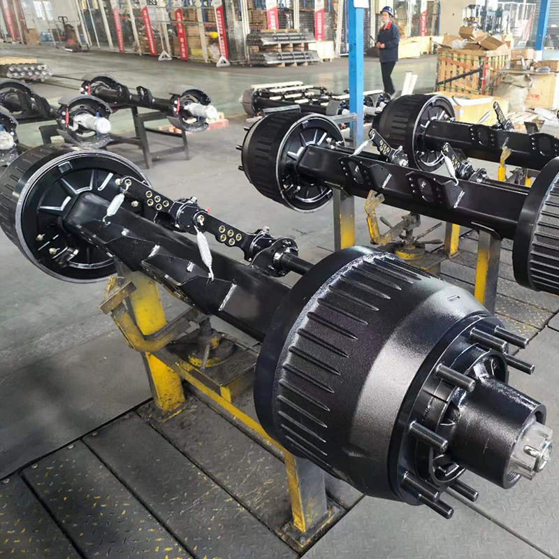 German Engineered Steel Heavy Duty Semi Trailer Axle 12-16 Ton Load ...