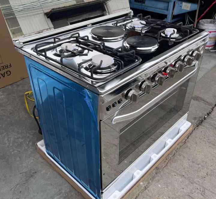 Factory Direct Self-contained Gas 4 Gas Head 2 Electric Oven Smart ...