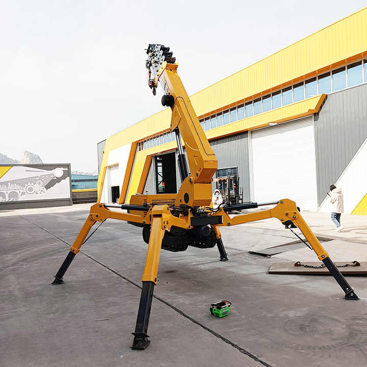 Construction Foldable Truck Mounted Crane Tower Crane Building Spider Crane 3 6 10 Ton Boom Lift ...