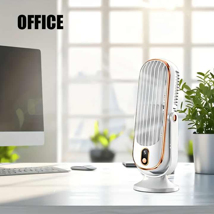 22 Ultra-low Decibel Desktop Quiet Fan USB Electric Small Handheld Mini ...